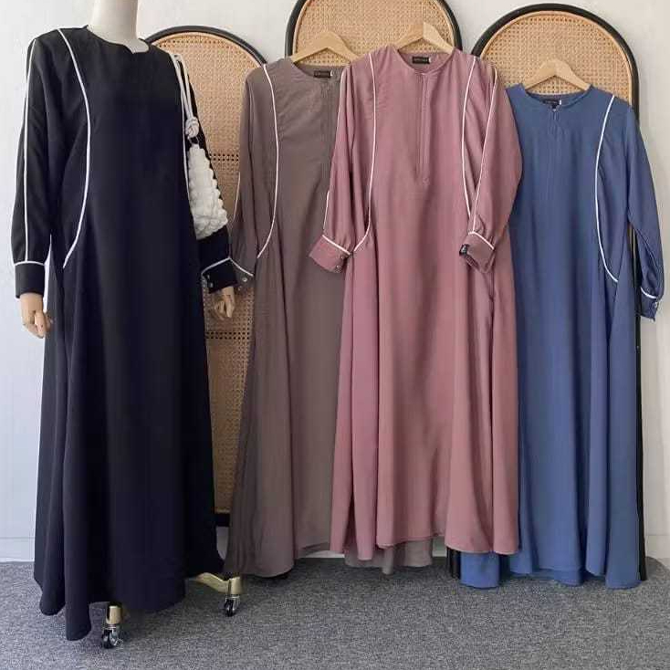 Jual Abaya Melisa Crinkle Airflow Premium // Abaya Aisyah // Gamis Maxy ...