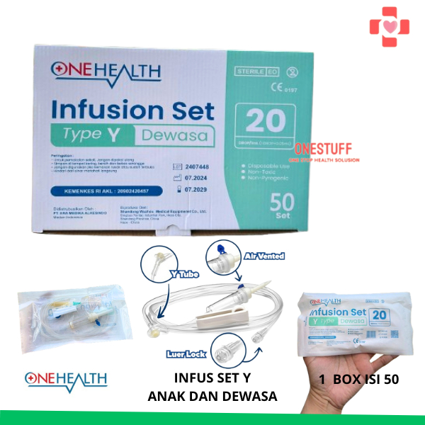 Jual Onehealth Infus Set Y Type Selang Infusion Adult Child Anak Dewasa ...