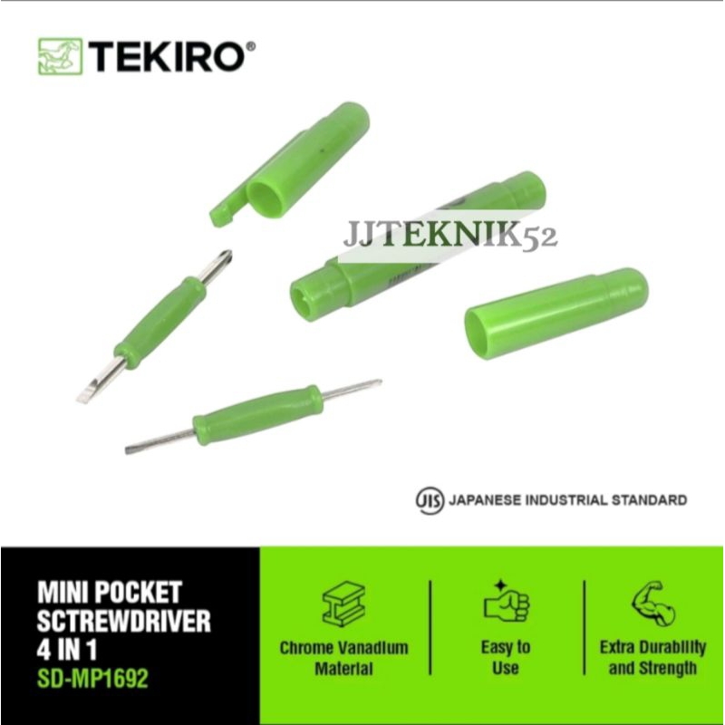 Jual TEKIRO MINI POCKET SCREWDRIVER 4 IN 1 OBENG MINI TIPE PEN TEKIRO ...
