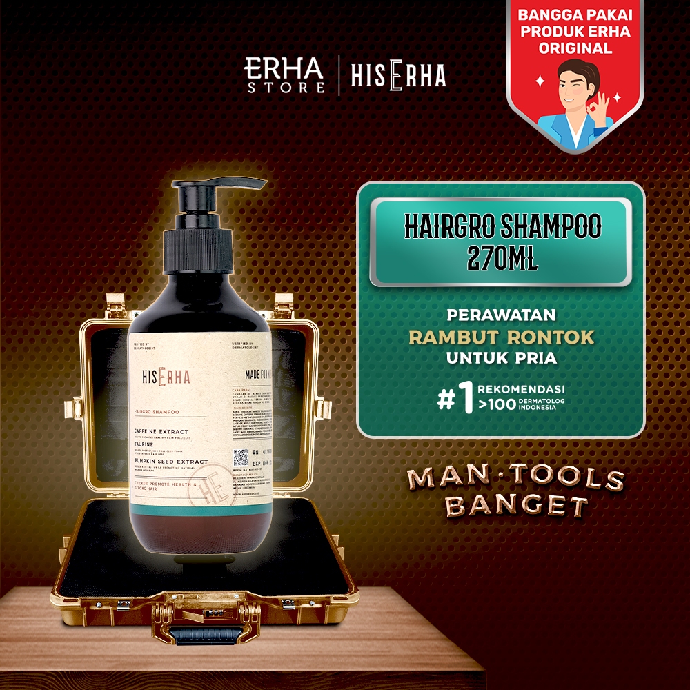 Jual HIS ERHA Hairgro Shampoo 270 ml - Sampo Anti Rontok & Penumbuh ...