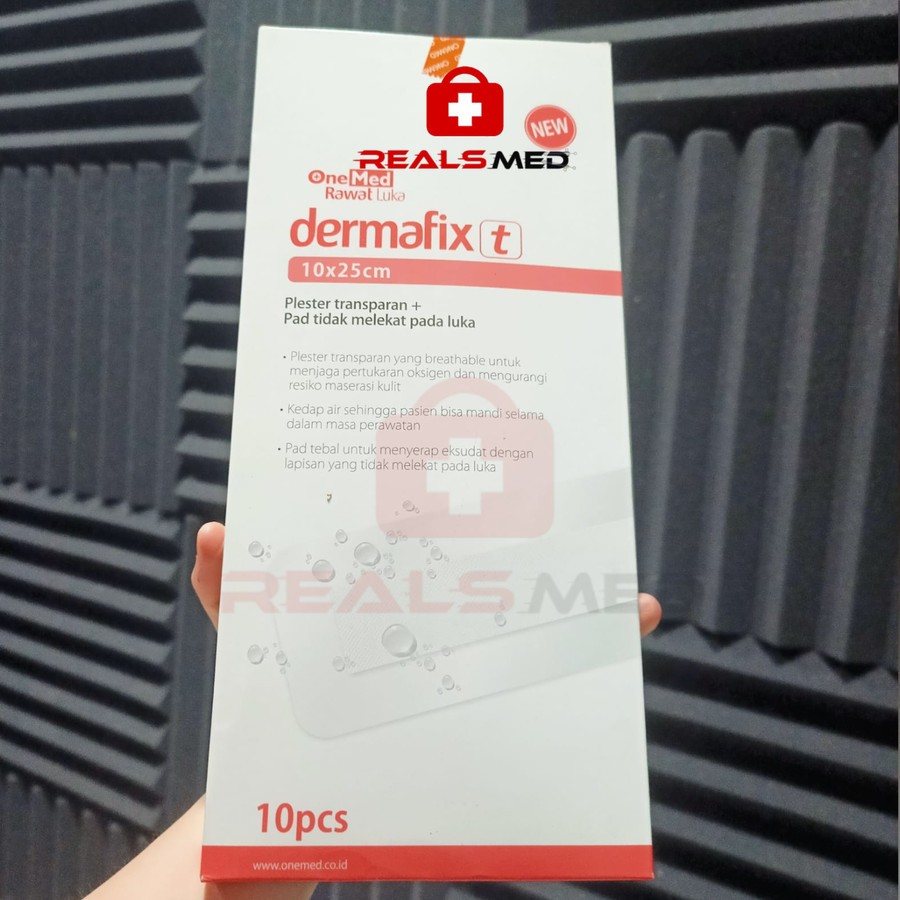 Jual Plester Dermafix T One Med 10 x 25 cm isi 10 PCS | Shopee Indonesia