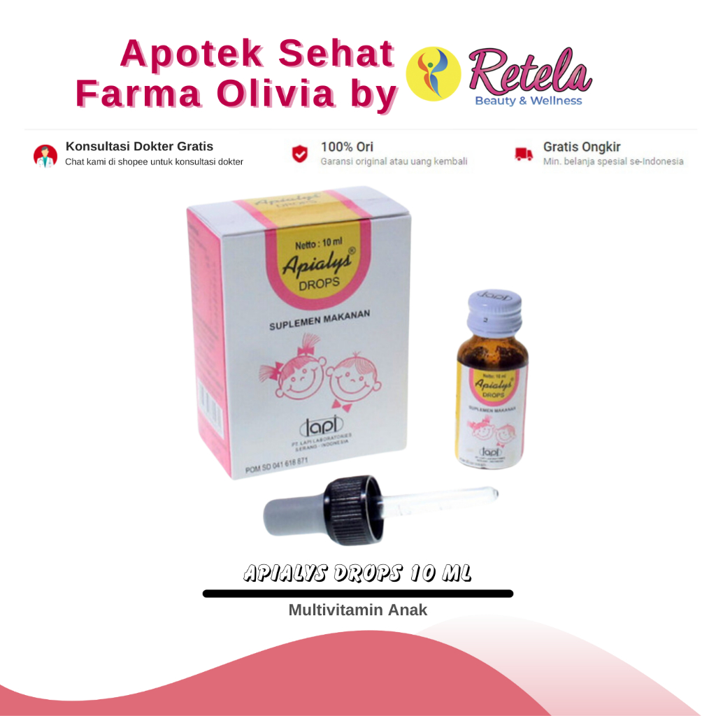Jual Apialys Drops 10 Ml / Multivitamin Anak | Shopee Indonesia