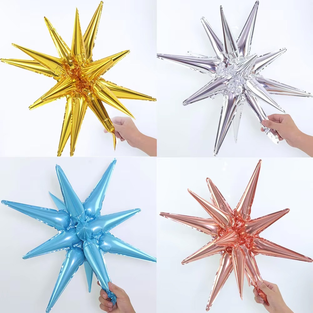 Jual Balon Foil Bintang Jumbo Starburst 4D 22 inch Dekorasi Pesta Ulang ...