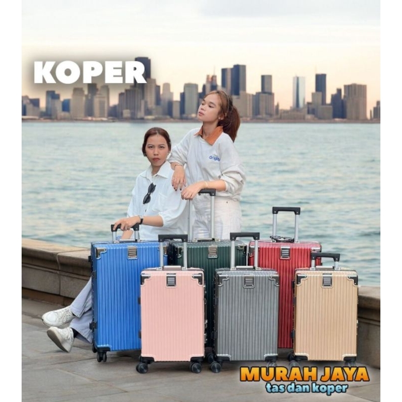 Jual Koper Polycarbonate 8085 Size 22 inch Bagasi Tanpa Resleting Anti ...
