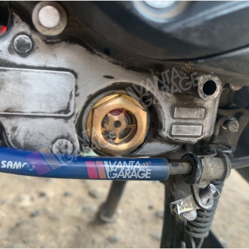 Jual Tutup Filter Oli Transparan Kuningan Vario Beat Pcx Adv Stylo ...