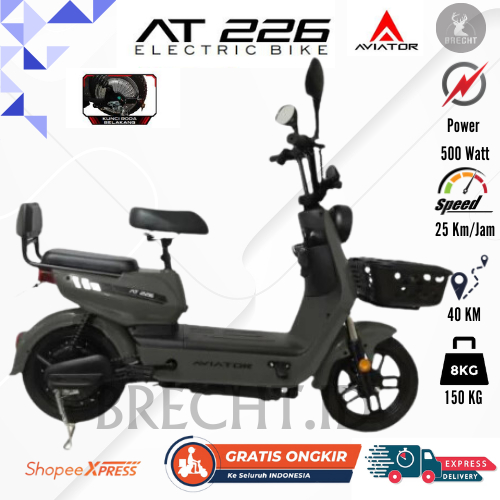 Jual Sepeda Listrik AVIATOR AT 226 Electric Bike 500 Watt New Model ...