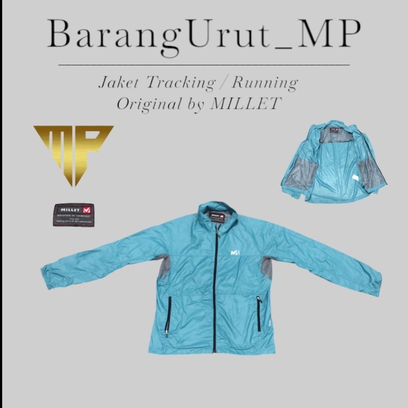 Jual Jaket Running / Tracking Packable MILLET Second Original | Shopee ...