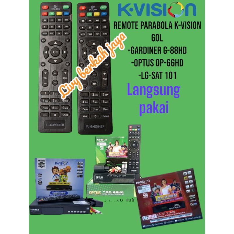 Jual Remote Remot Receiver K-Vision Gardiner /Optus / LG SAT | Shopee ...