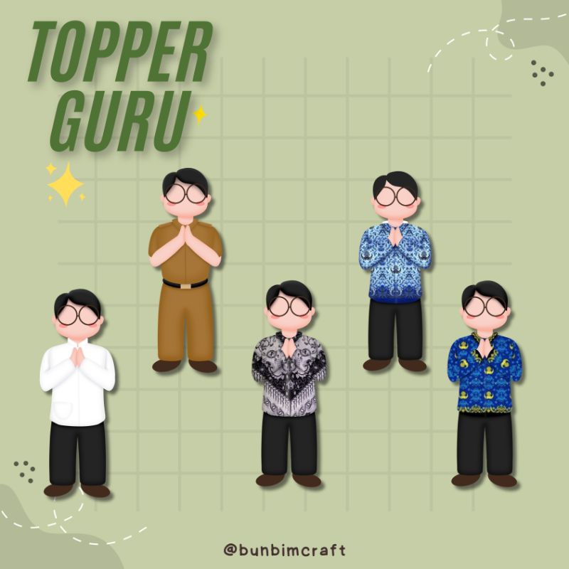 Jual TOPPER PAK GURU • SALAM VERSION | Shopee Indonesia