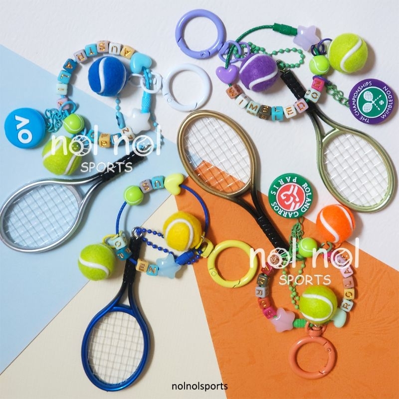 Jual NNS custom tennis bag charm keychain gantungan tas name tag tenis ...