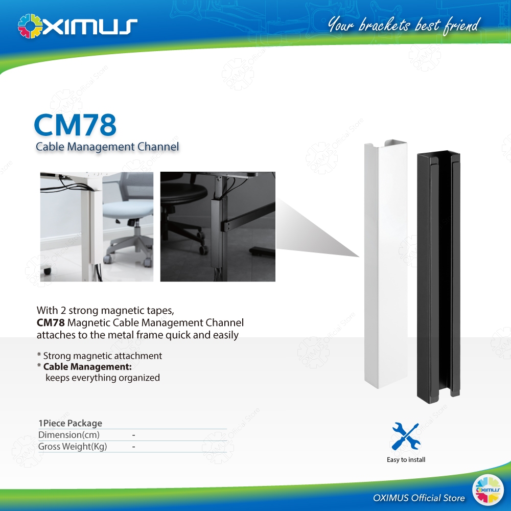 Jual Magnetic Kabel Management Oximus CM78 Hitam Putih Tanpa Perakitan ...