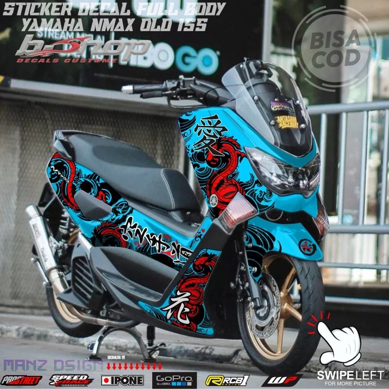 Jual Sticker Decal Yamaha Nmax Full Body Motif Kanji Naga Variasi ...