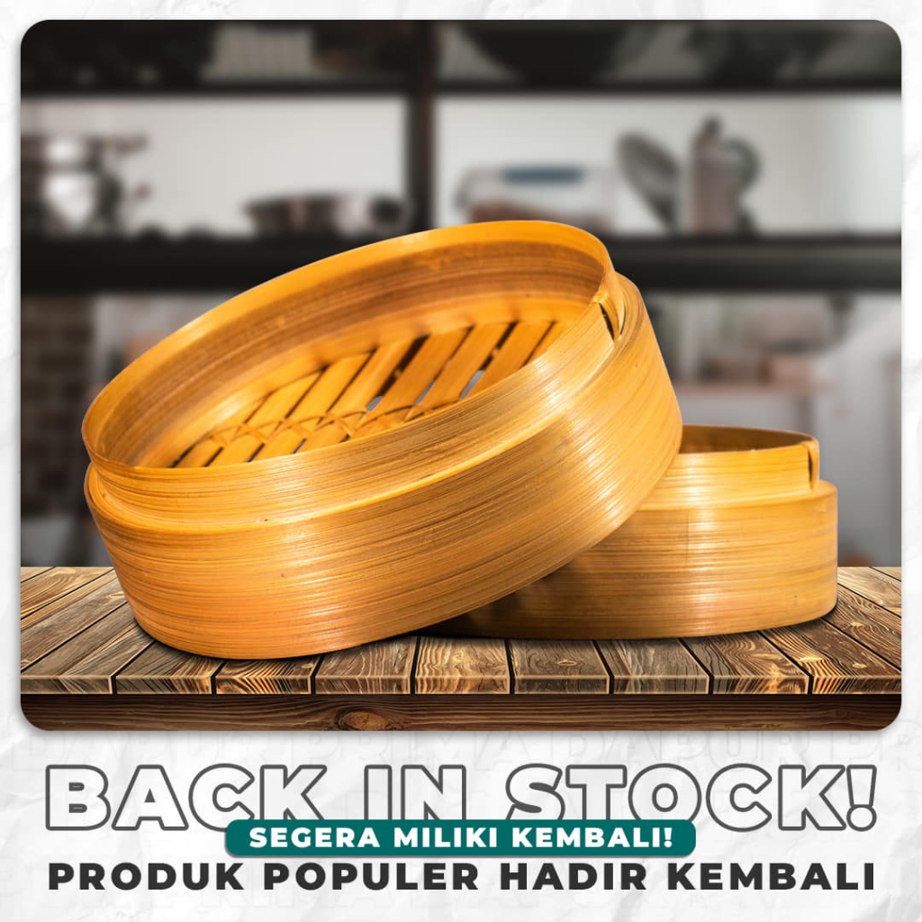 Jual KLAKAT DIM SUM BAHAN BAMBU ALAMI | SIZE 15 CM (1 PCS / 1 SUSUN ...