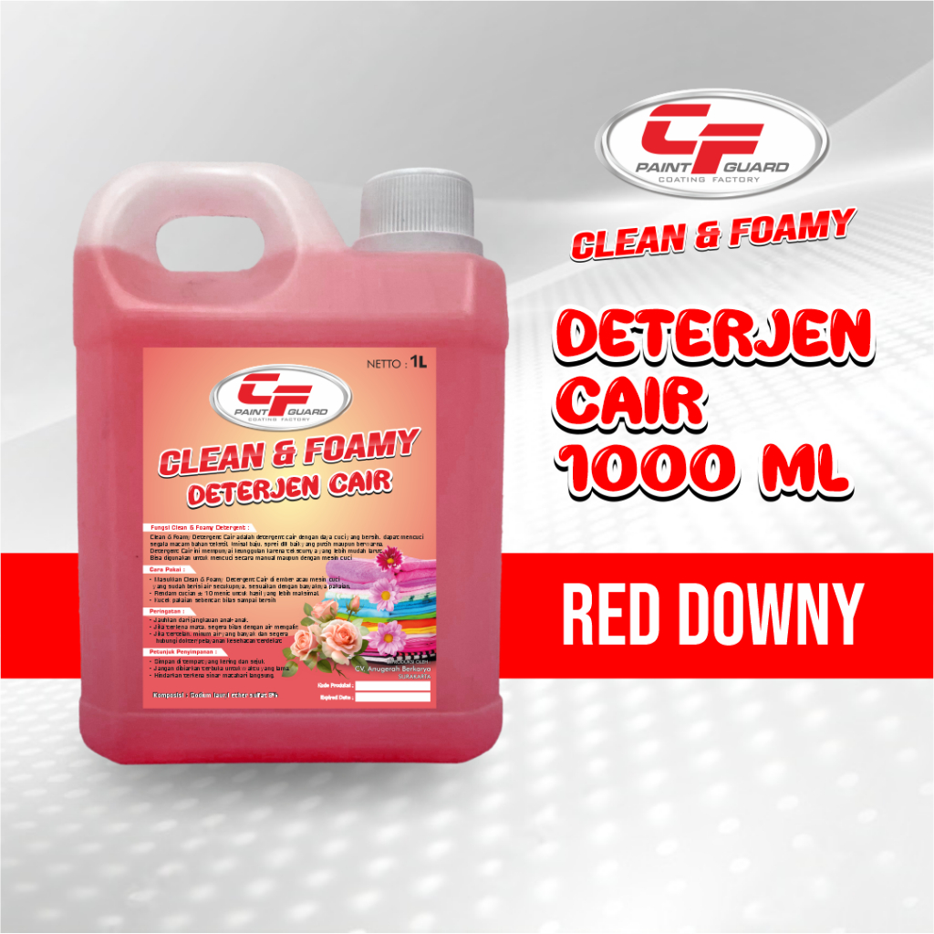 Jual Deterjen Cair Clean and Foamy 1 Liter | Shopee Indonesia