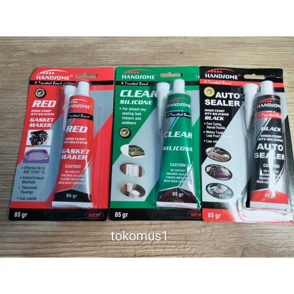 Jual Lem Kaca Aquarium Handsome /Lem Silicon Rubber Sealant Tube/Lem ...