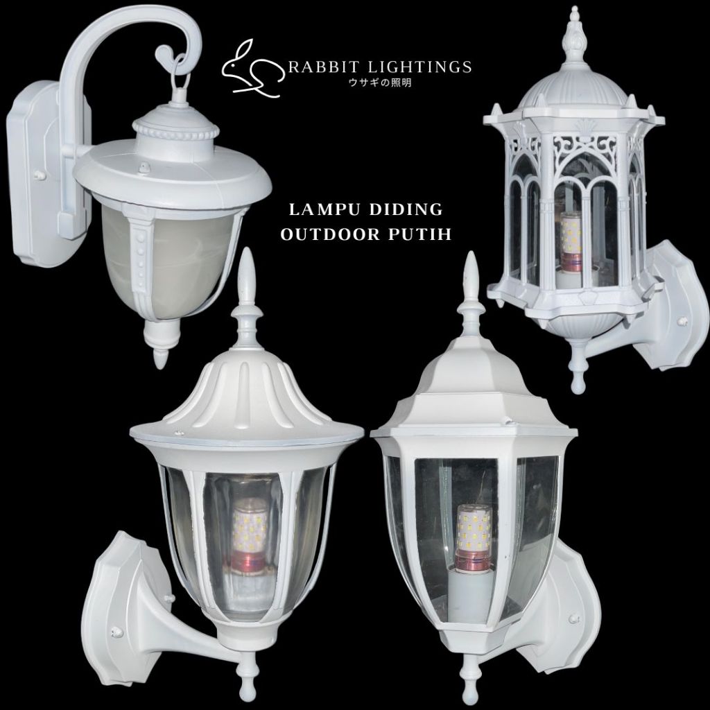 Jual Lampu Dinding Outdoor Putih / Lampu Teras Lampu Taman warna PUTIH ...