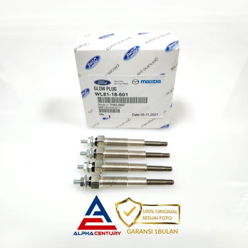 Jual BUSI PEMANAS GLOWPLUG ISI 4 FORD RANGER 2.5 EVEREST BT50 11V ...