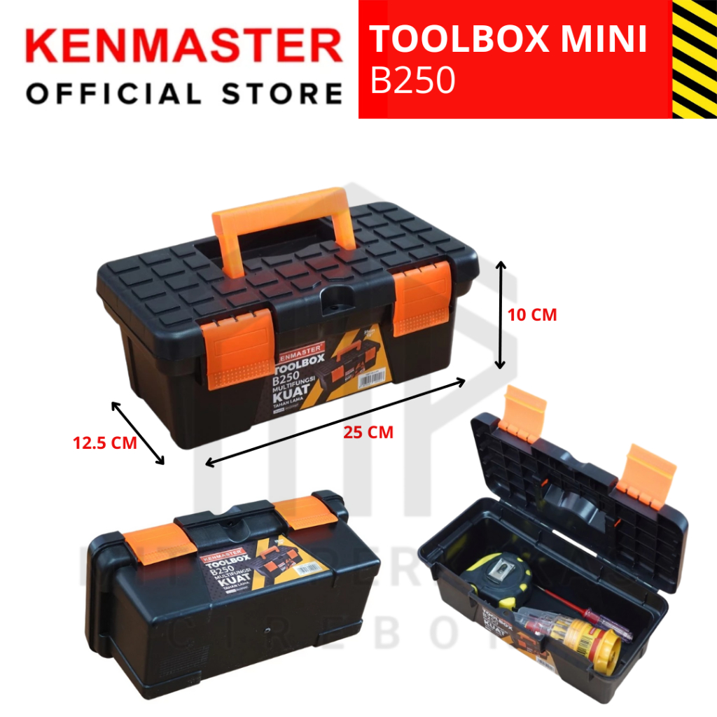 Jual Kenmaster Toolbox Mini B250 Tool box Kecil Kotak Perkakas Oren ...