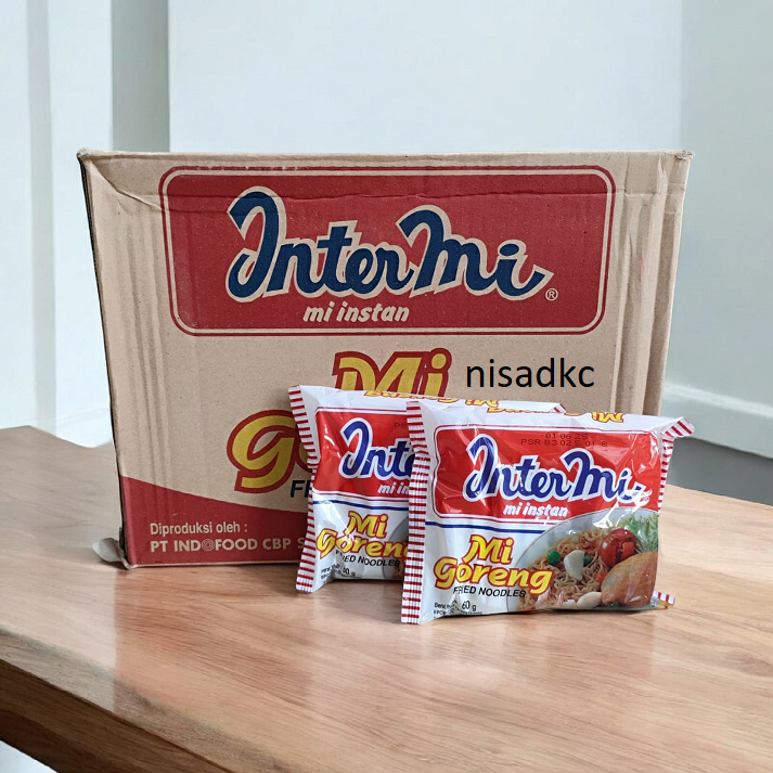 Jual 1 DOS isi 40 intermie Goreng Mie dan intermi Pedas Instan Karton ...