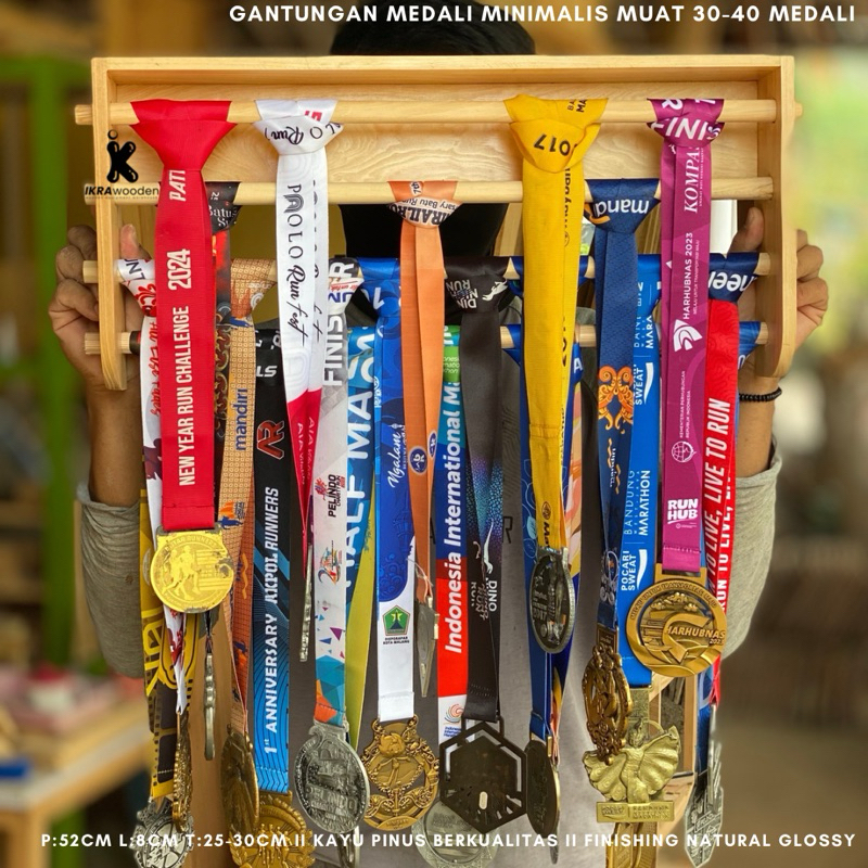 Jual Rak Gantungan Medali Minimalis (52x25cm) | Shopee Indonesia