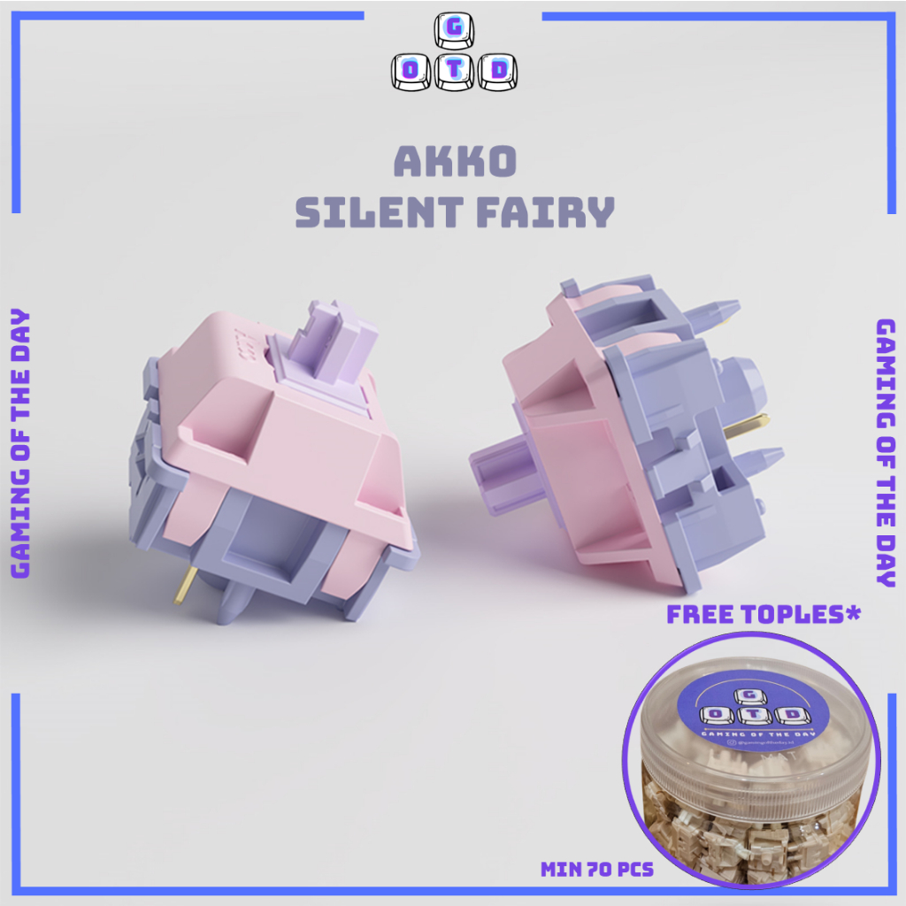 Jual Akko Silent Fairy Linear Switch Mechanical Switch Keyboard Gaming ...