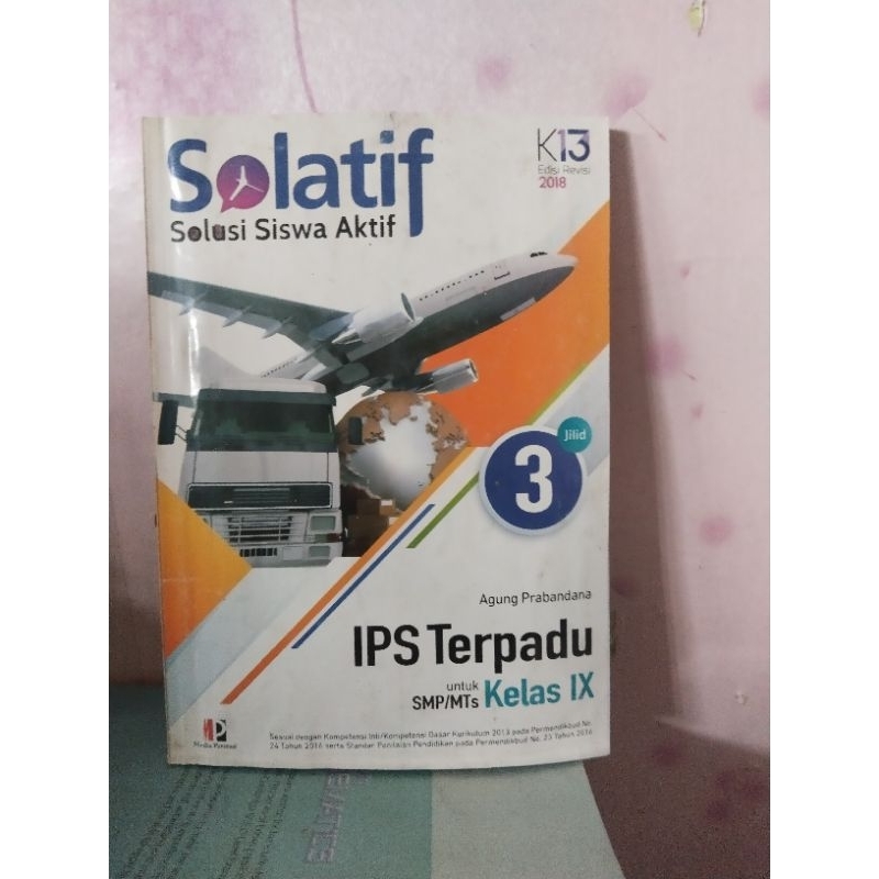 Jual buku solatif ips terpadu, bahasa Indonesia/english kelas 9 IX 3 ...