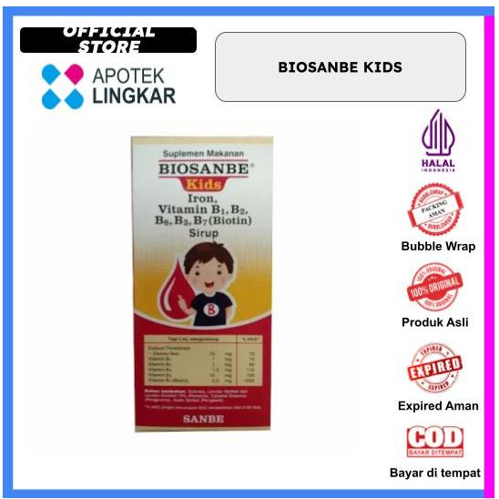 Jual Biosanbe Kids Syrup 120 ml | Shopee Indonesia