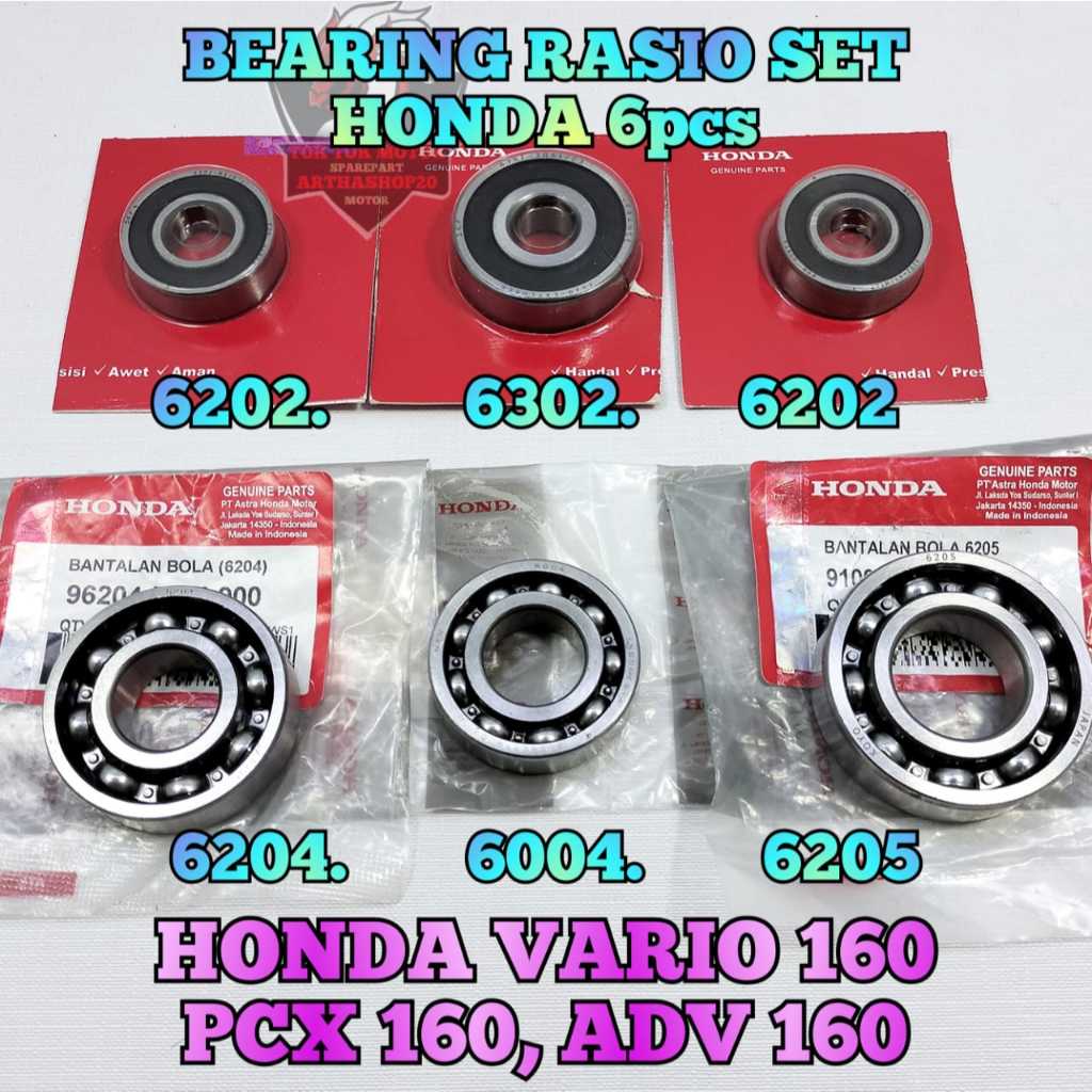 Jual Bearing Rasio Set K1Z Asli Original Motor Honda Vario 160 , PCX ...