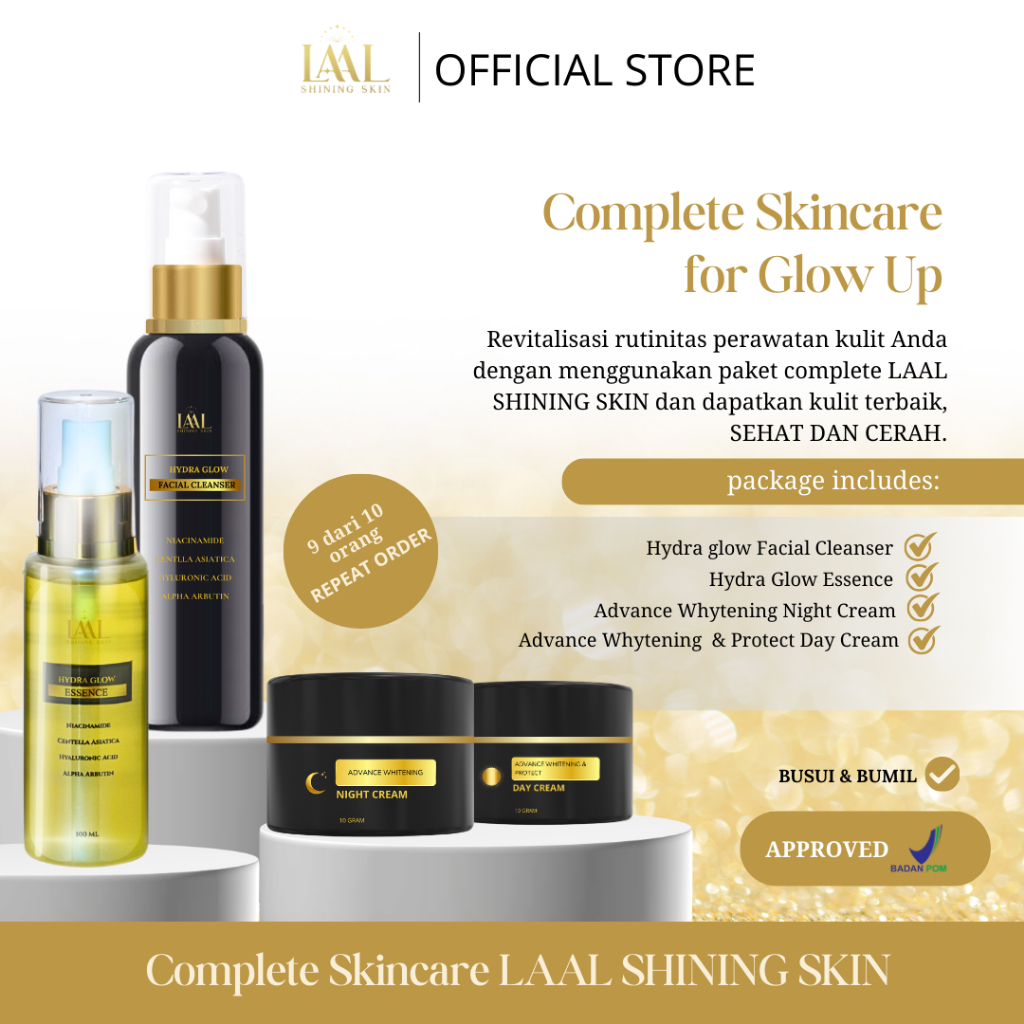 Jual COMPLETE PACKAGE WHITENING LAAL SHINING SKIN (1 PAKET BASIC ...