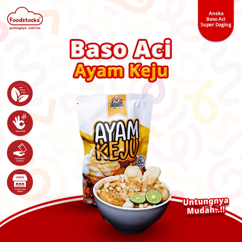Jual Boci Maknyoss Baso Aci Isian Ayam Mix Keju | Shopee Indonesia