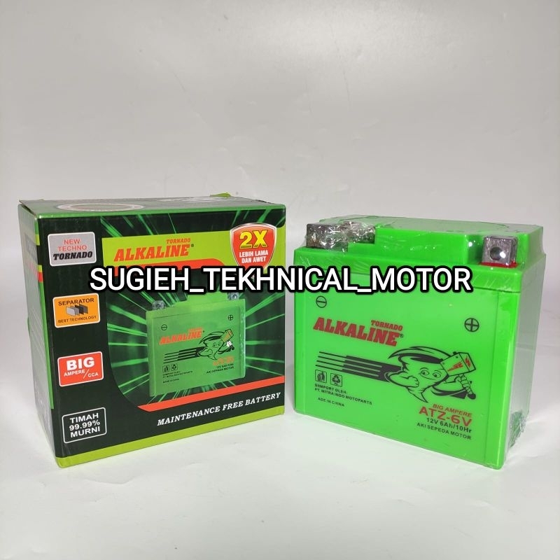 Jual ACCU / AKI VARIO / PCX / BEAT 2020 (ATZ6V) MF MERK TORNADO ...