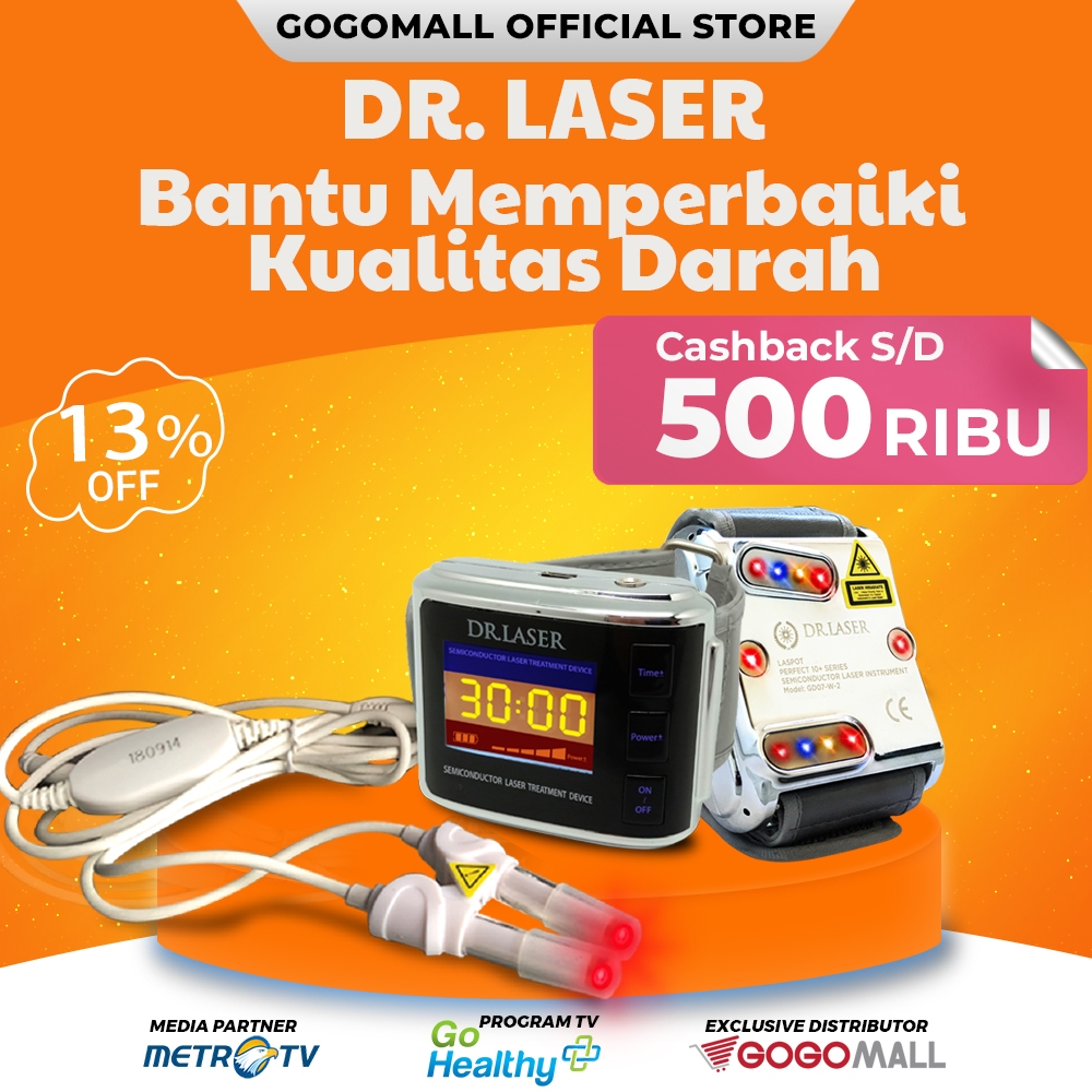 Jual DR LASER PERFECT 10 PLUS - ALAT TERAPI BANTU CEGAH HIPERTENSI GULA ...