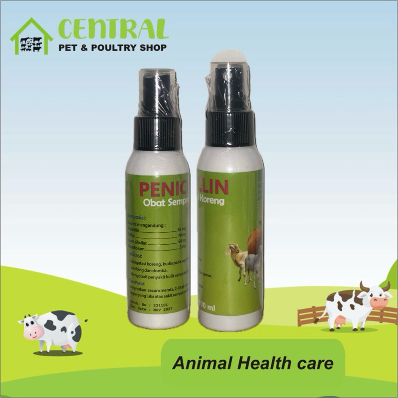 Jual PENICILLIN OBAT LUKA HEWAN SEMPROT 100ml | Shopee Indonesia