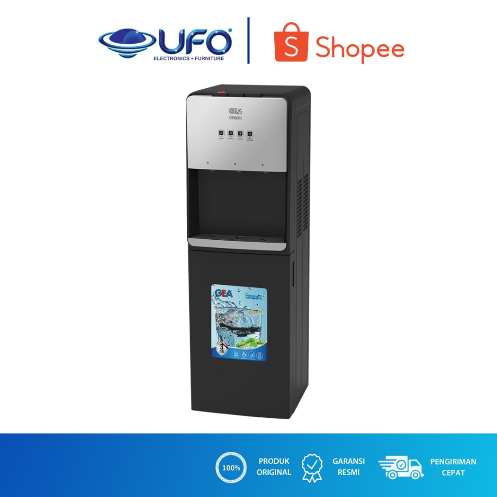 Jual GEA DISPENSER GALON BAWAH KOMPRESOR ORION - HITAM | Shopee Indonesia