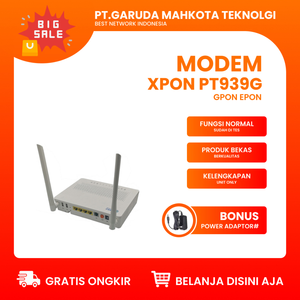 Jual Modem XPON PT939G Dual Band Gigabit Gpon Epon Onu Second | Shopee ...