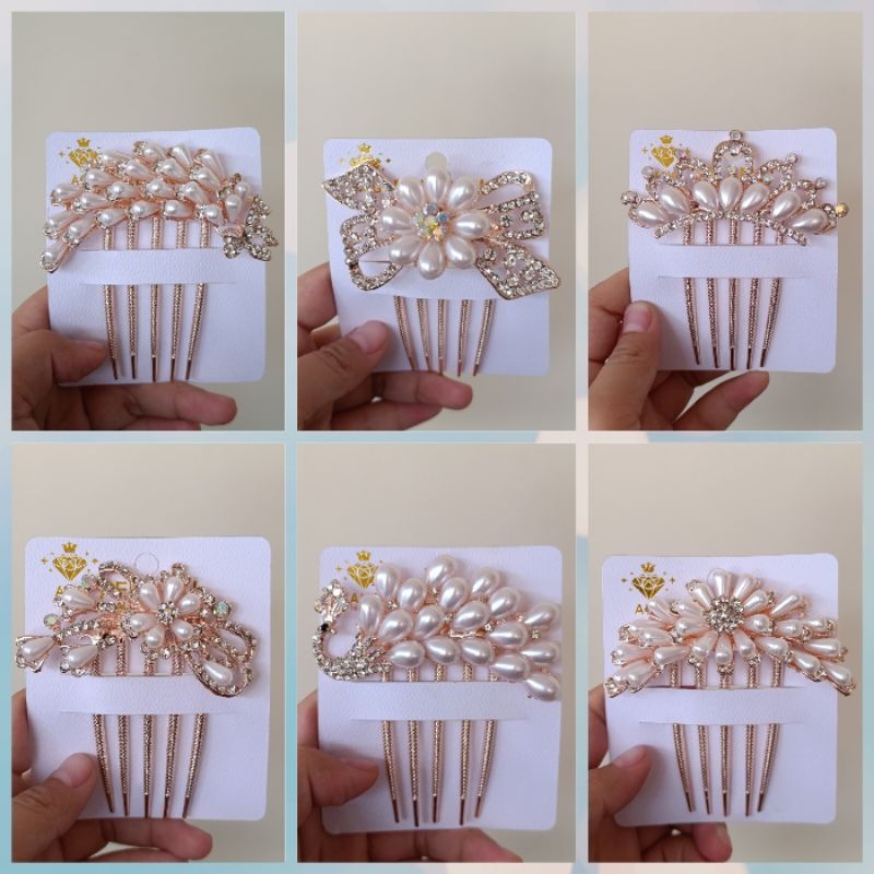 Jual sirkam/hiasan sanggul/sirkam mutiara terbaru | Shopee Indonesia