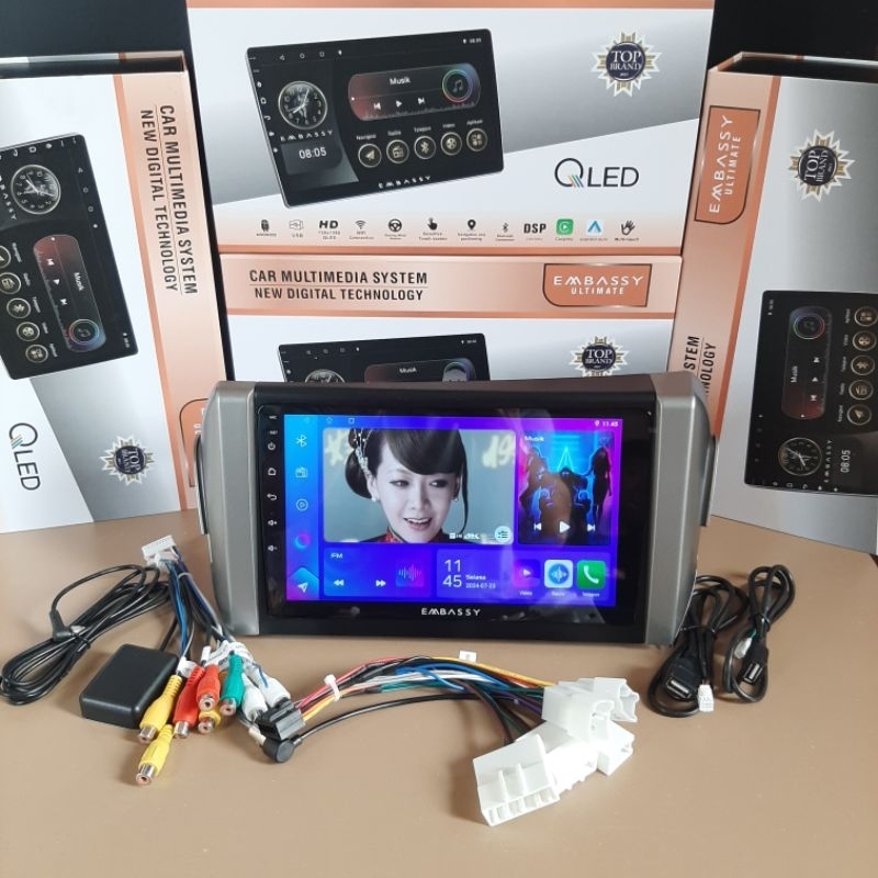 Jual HEAD UNIT ANDROID EMBASSY INNOVA REBORN ANDROID AUTO 9 INCH RAM 2/ ...