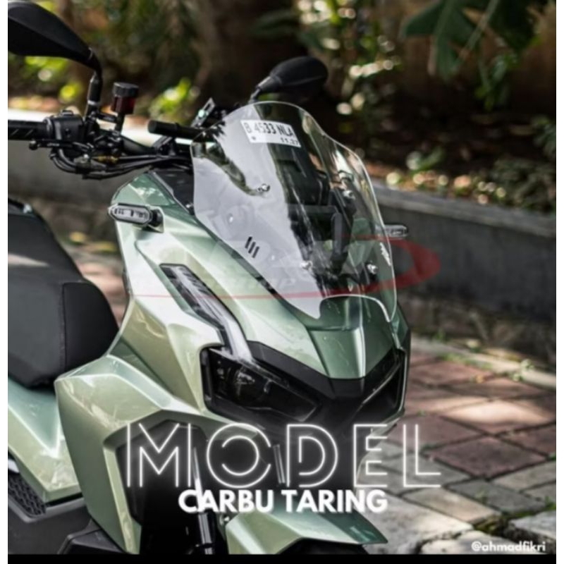 Jual WIENDSHIELD visor ADV 150/160 modeL CARBU TARING, tebaL 4MM, bonus ...