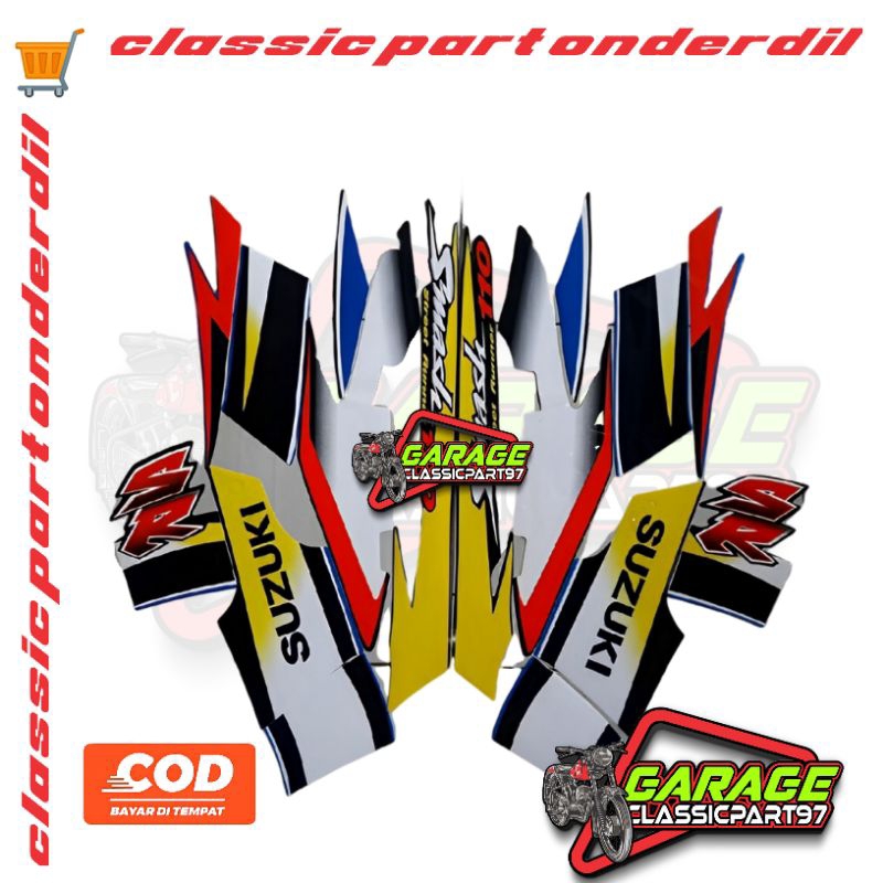Jual STIKER LIST STRIPING SMASH 110 LAMA WARNA BIRU FULL BODI | Shopee ...