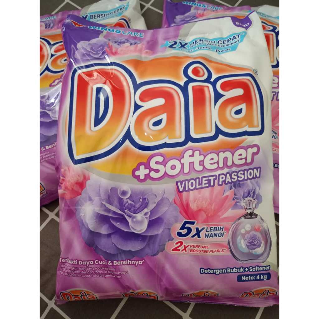 Jual Wings Detergen Bubuk Daia Violet 4Kg | Shopee Indonesia