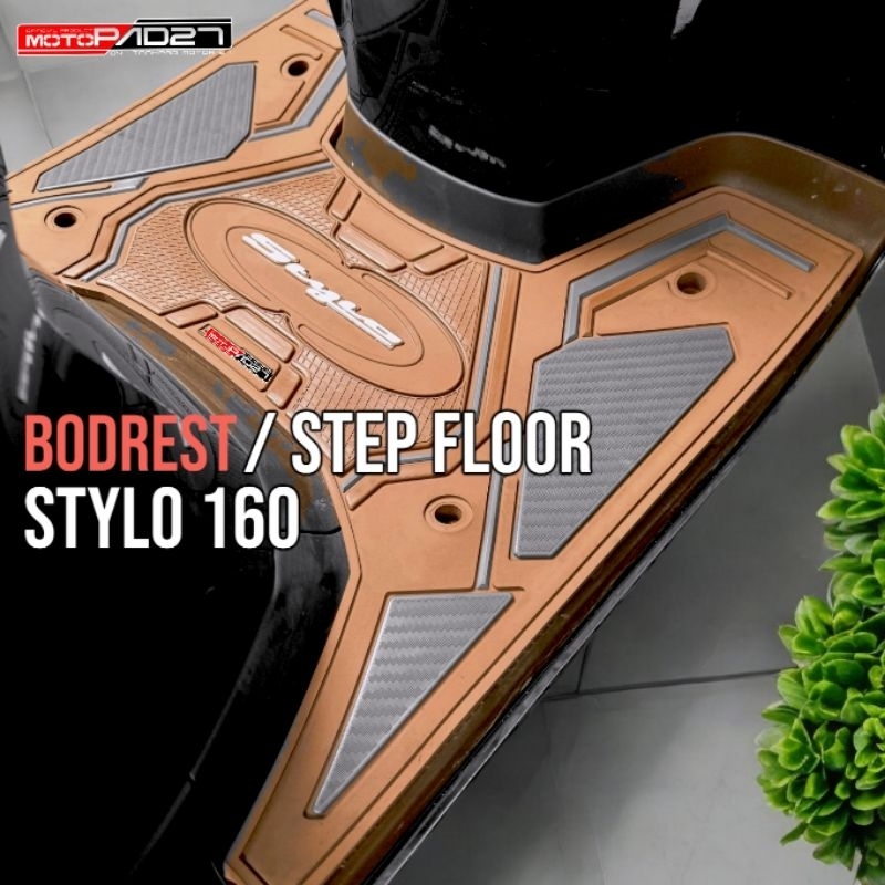 Jual MOTOPAD27 rubber karpet honda Stylo 160 alas pijak kaki Stylo 160 | Shopee Indonesia