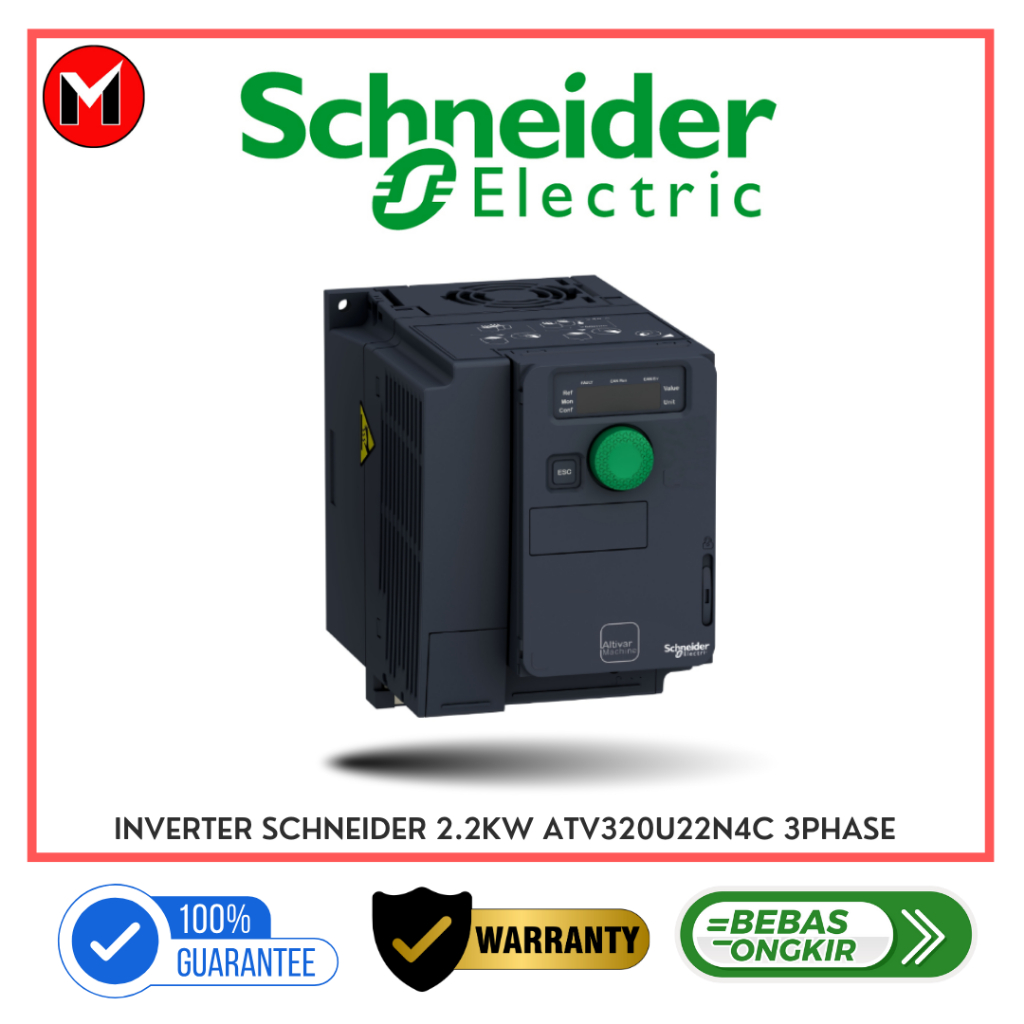 Jual INVERTER SCHNEIDER 2.2KW ATV320U22N4C 3PHASE ORIGINAL SNI ...