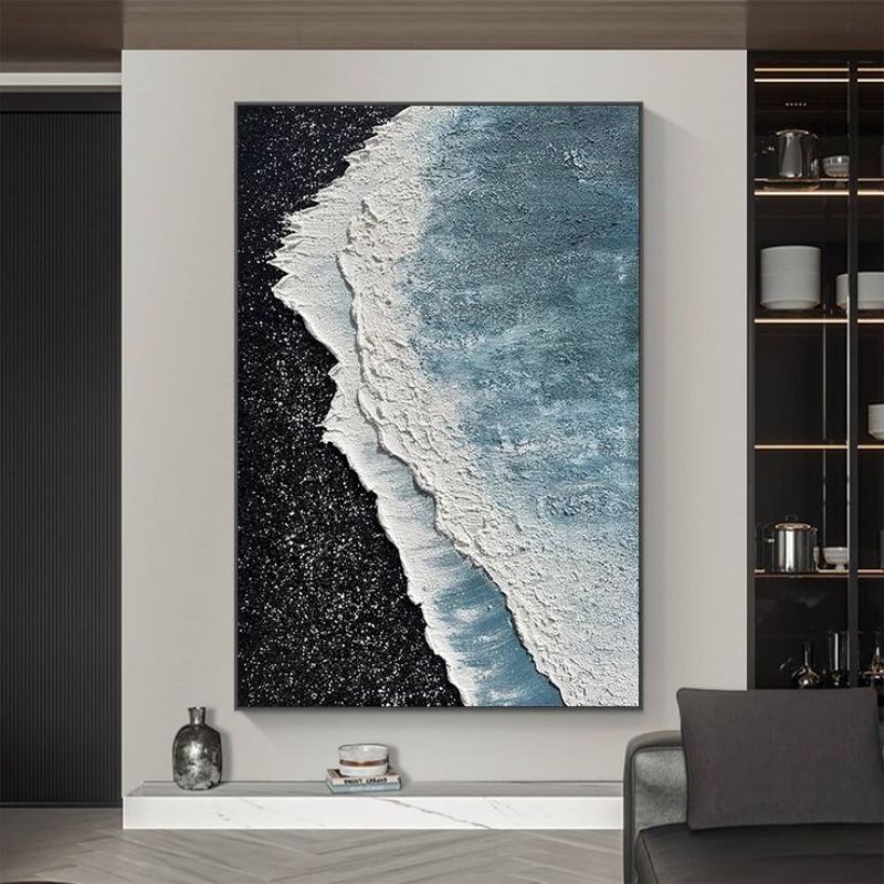 Jual LUKISAN 3D OCEAN ART MONOCROME AKRYLIK ON KANVAS ,, PAJANGAN ...
