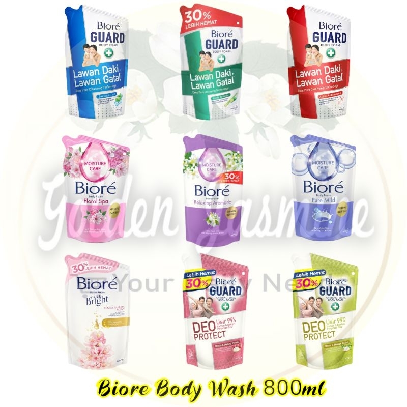 Jual Biore Body Wash 750ml 800ml Body Foam Sabun Mandi Cair 750 800 ml | Shopee Indonesia