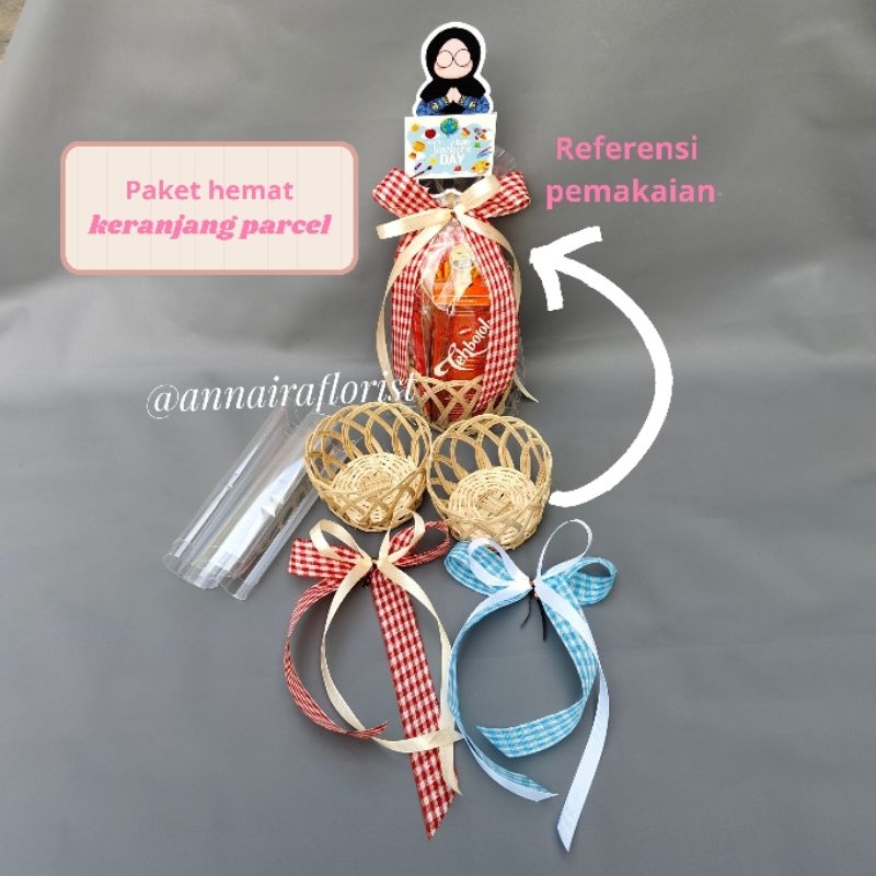 Jual Paket hemat keranjang parcel pita | Shopee Indonesia