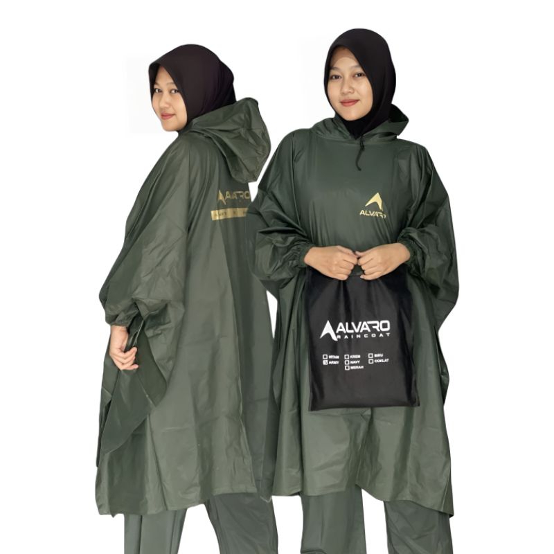 Jual JAS HUJAN, PRIA WANITA DEWASA PONCO DAN CELANA Terbaik BY ALVARO Anti Rembes Jumbo Tebal ...