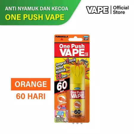 Jual Fumakilla One Push Vape Obat nyamuk 1x semprot 90 Hari / 60 Hari ...