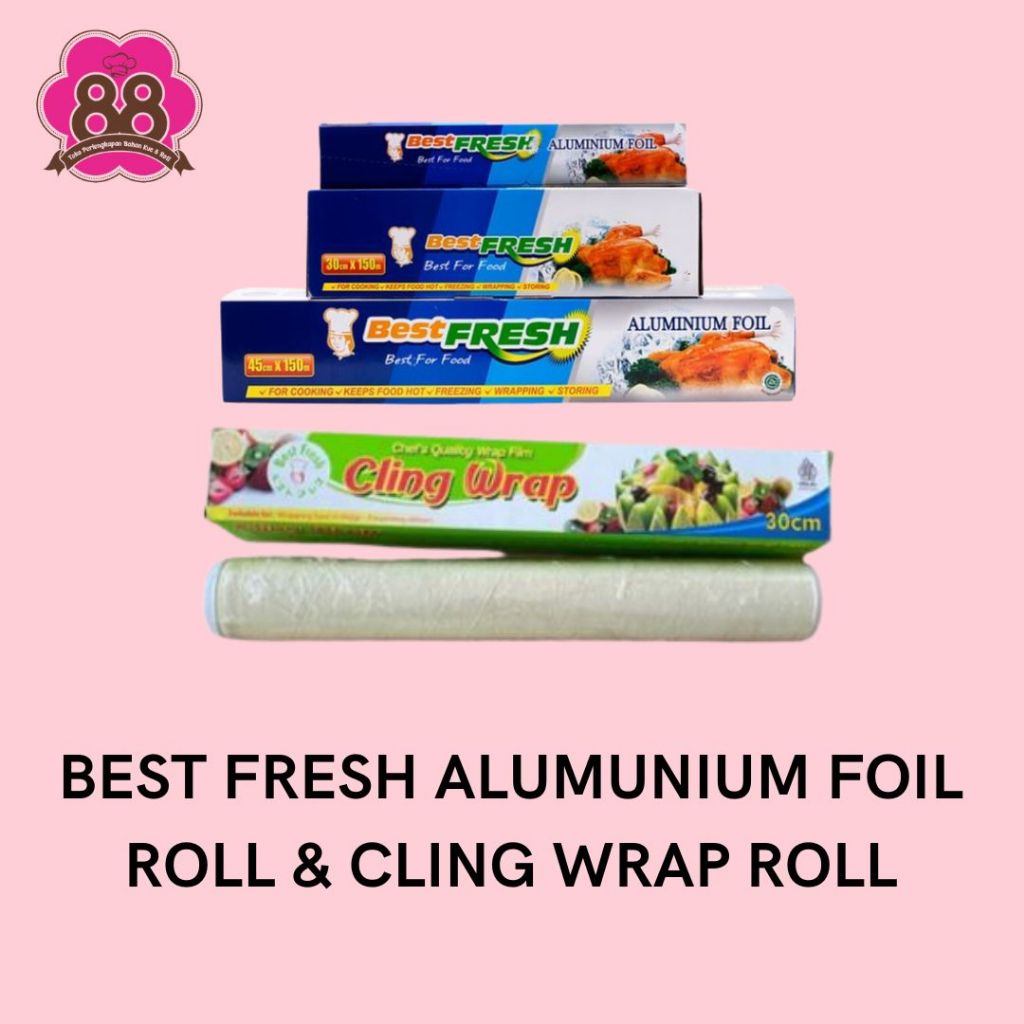 Jual BEST FRESH ALUMUNIUM FOIL ROLL BEST FRESH CLING WRAP 30 CM X 5 ...