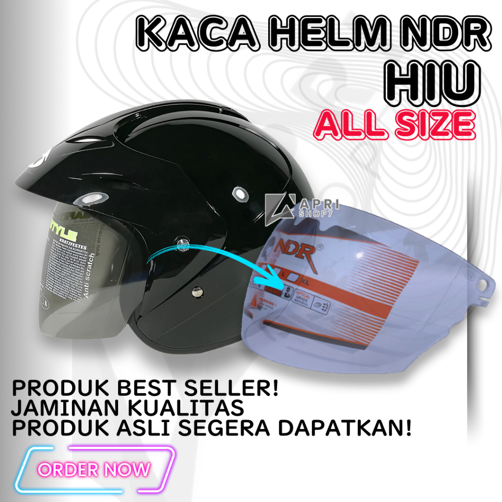 Jual KACA HELM [visor] HIU by NDR | Shopee Indonesia