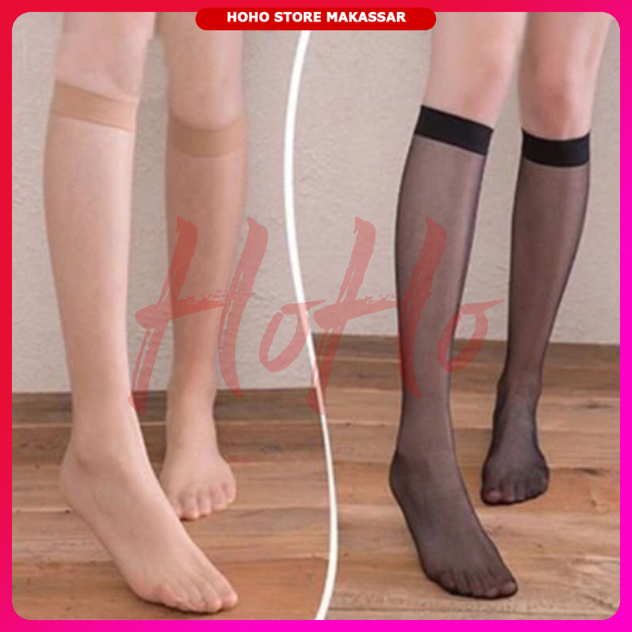 Jual Kaos Kaki Stocking PANJANG Di Bawah Lutut Kos Kaki Tipis ...
